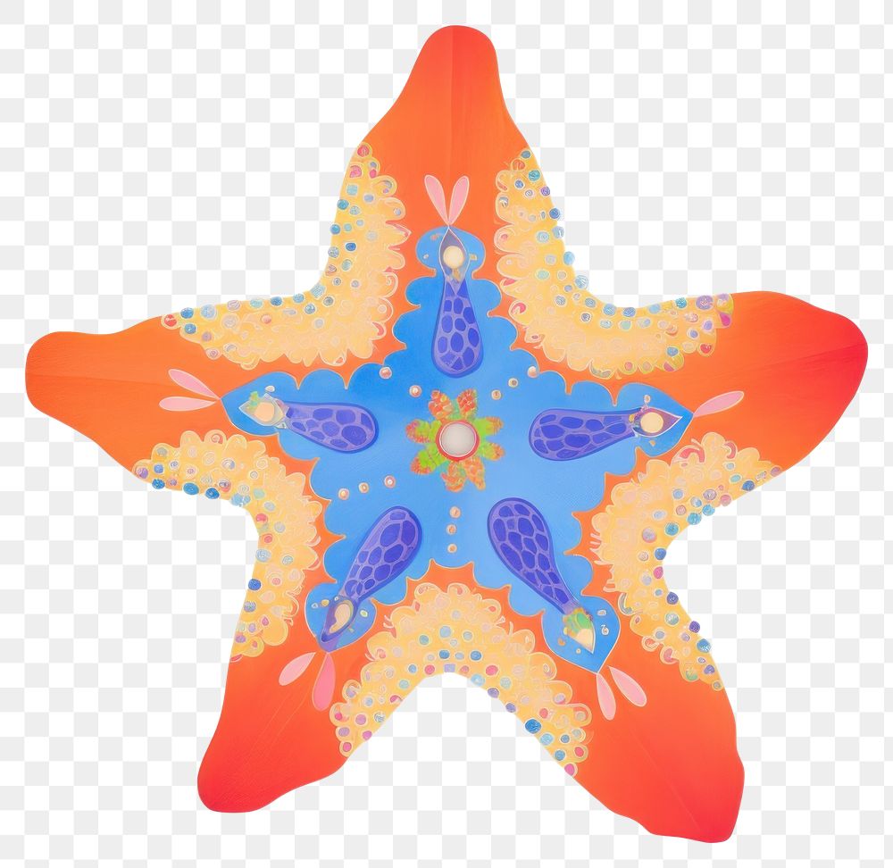 Colorful abstract starfish illustration | Free PNG - rawpixel