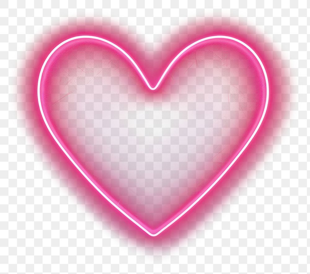 PNG Neon heart glowing darkness | Free PNG - rawpixel