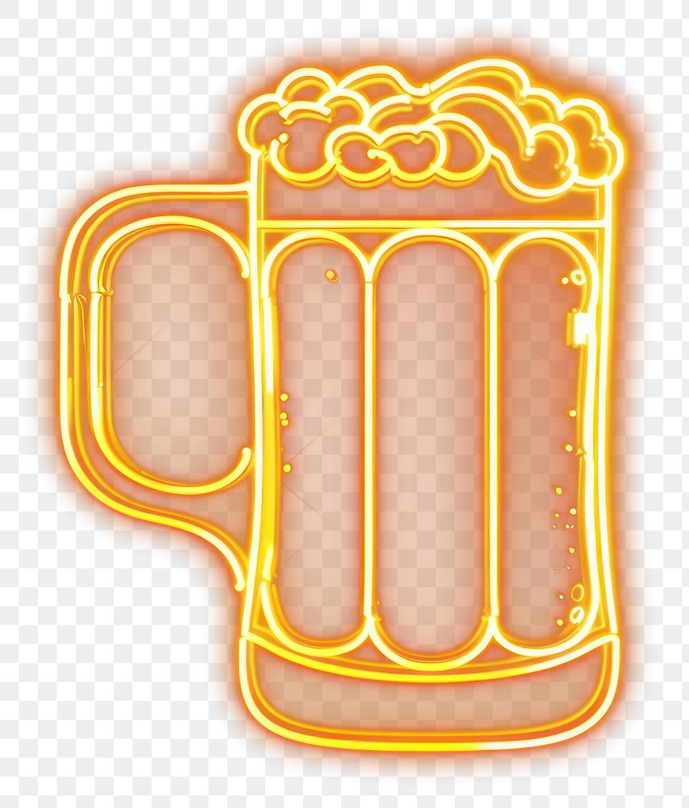 PNG Neon beer mug illustration | Premium PNG - rawpixel