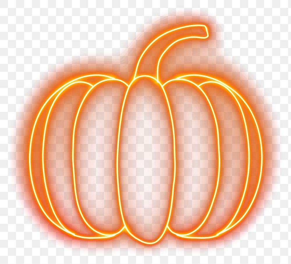 PNG Glowing neon pumpkin illustration | Premium PNG - rawpixel