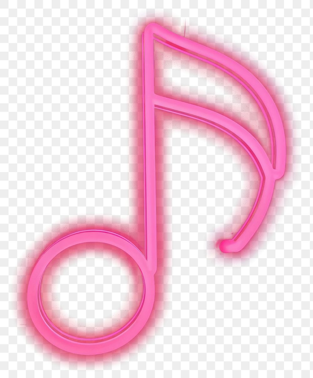 PNG Neon musical note illustration | Free PNG - rawpixel