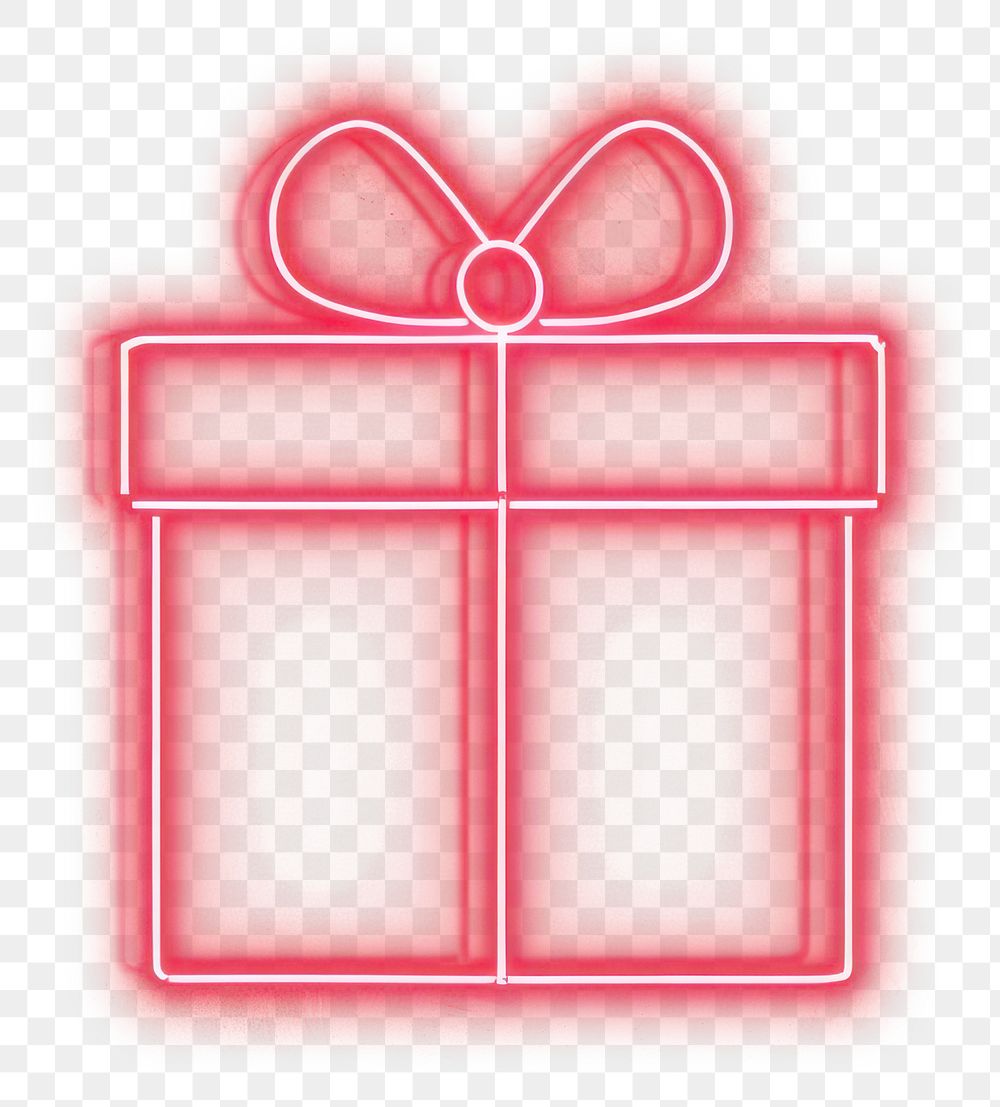 PNG Neon gift box illustration | Free PNG - rawpixel