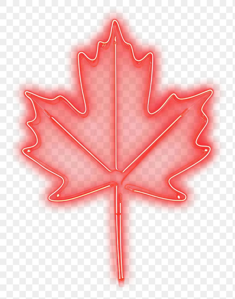 PNG Neon maple leaf sign | Free PNG - rawpixel