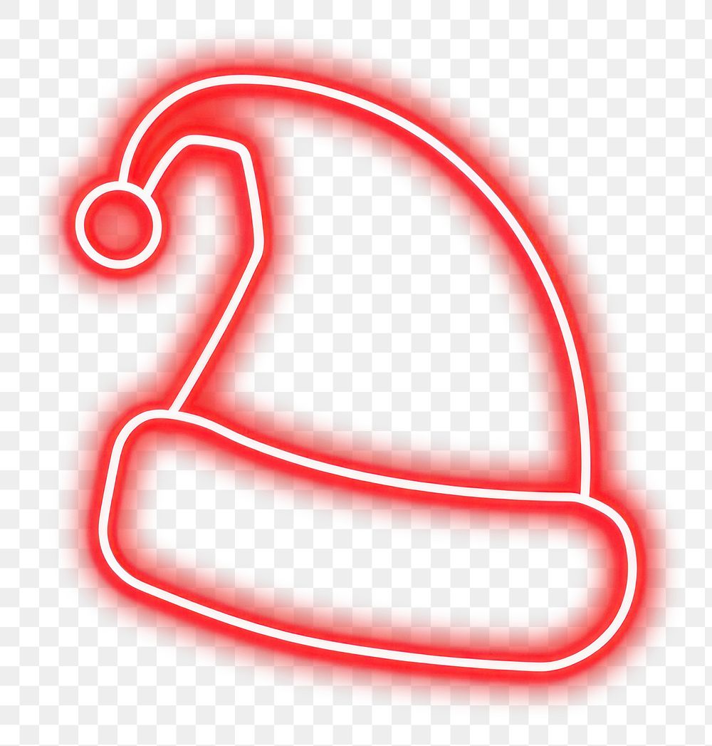 PNG Neon Santa hat illustration | Free PNG - rawpixel
