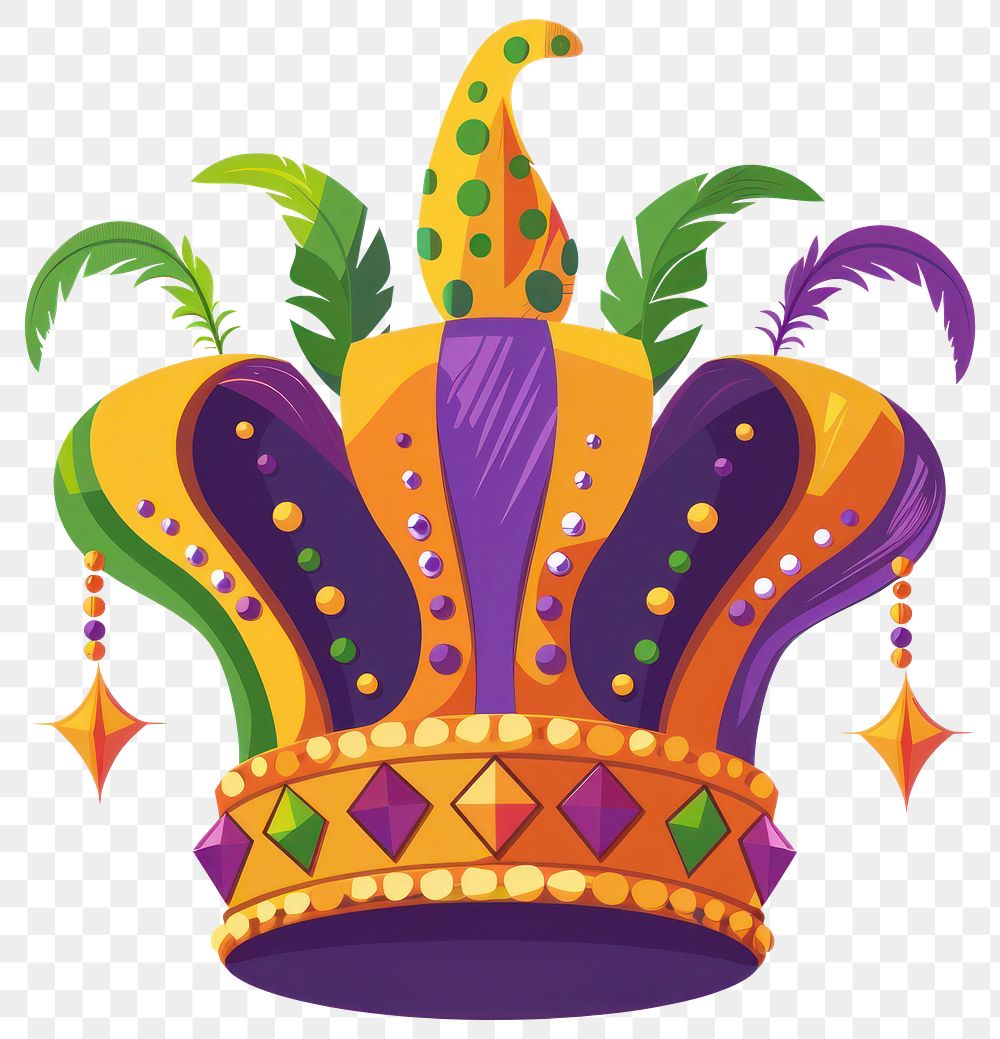 PNG Colorful jester crown illustration | Free PNG - rawpixel