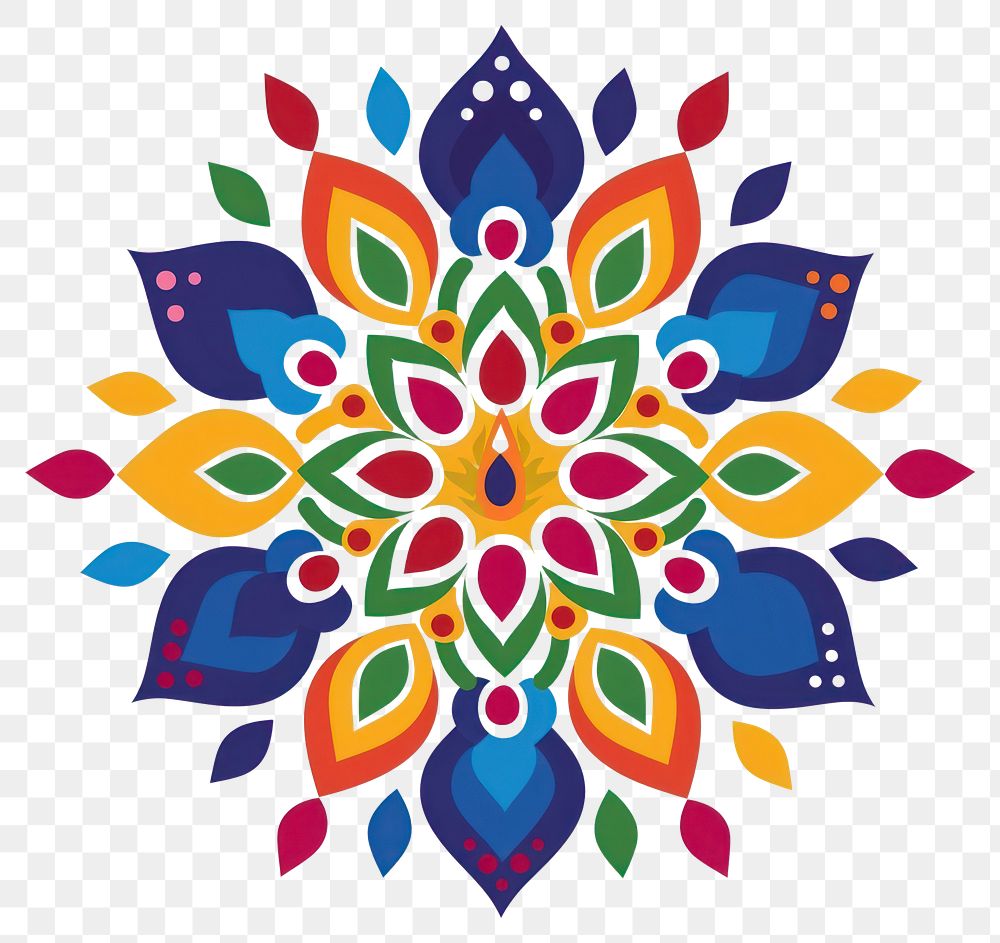 PNG Colorful mandala art design | Premium PNG - rawpixel