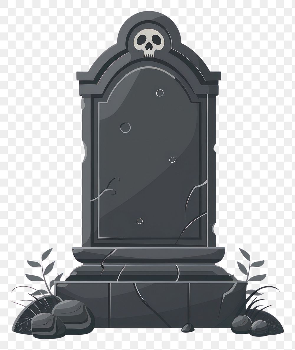 PNG Gothic tombstone skull illustration | Free PNG - rawpixel