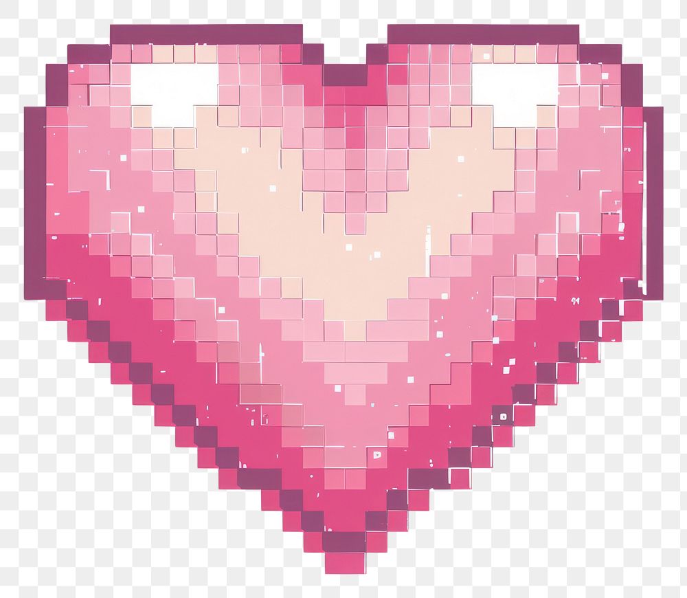 PNG pink pixel heart animal | Free PNG - rawpixel