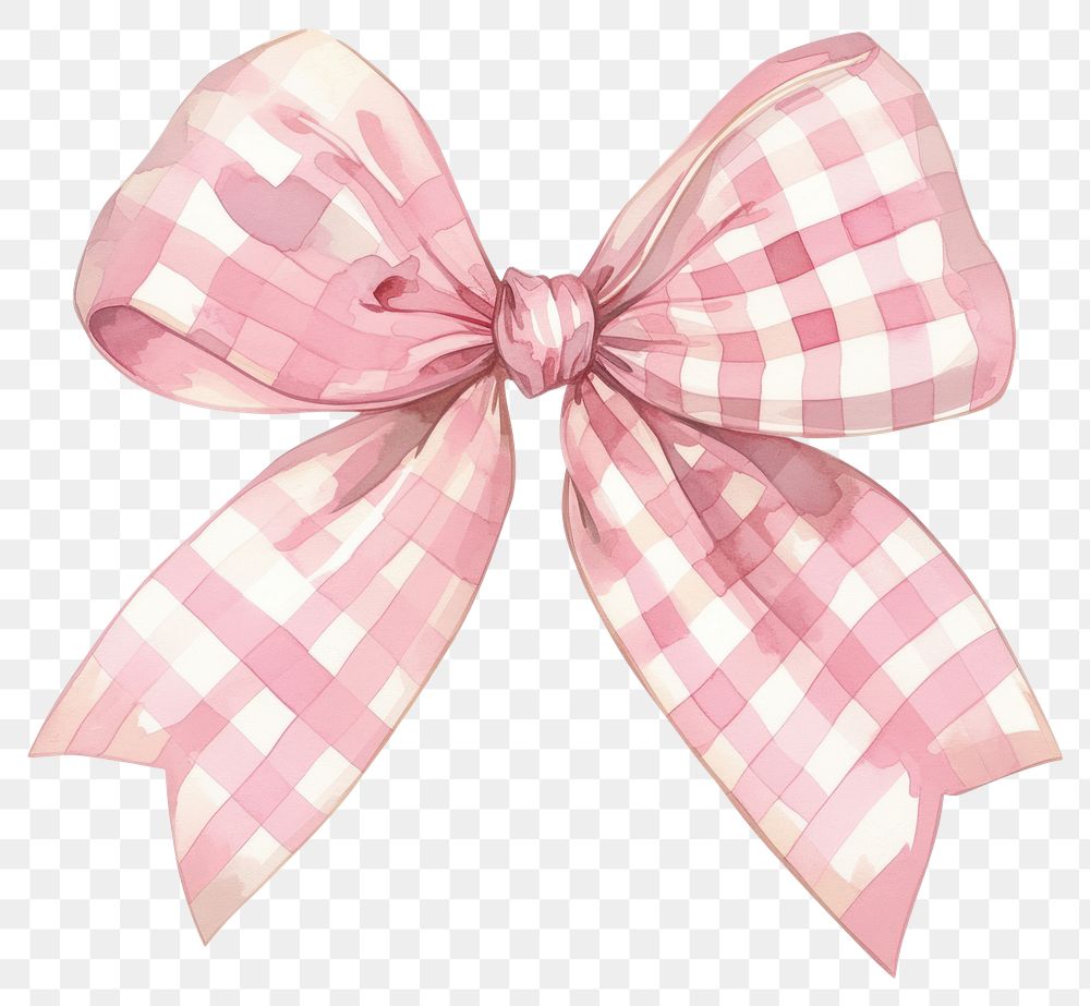 PNG Pink checkered bow illustration | Premium PNG - rawpixel