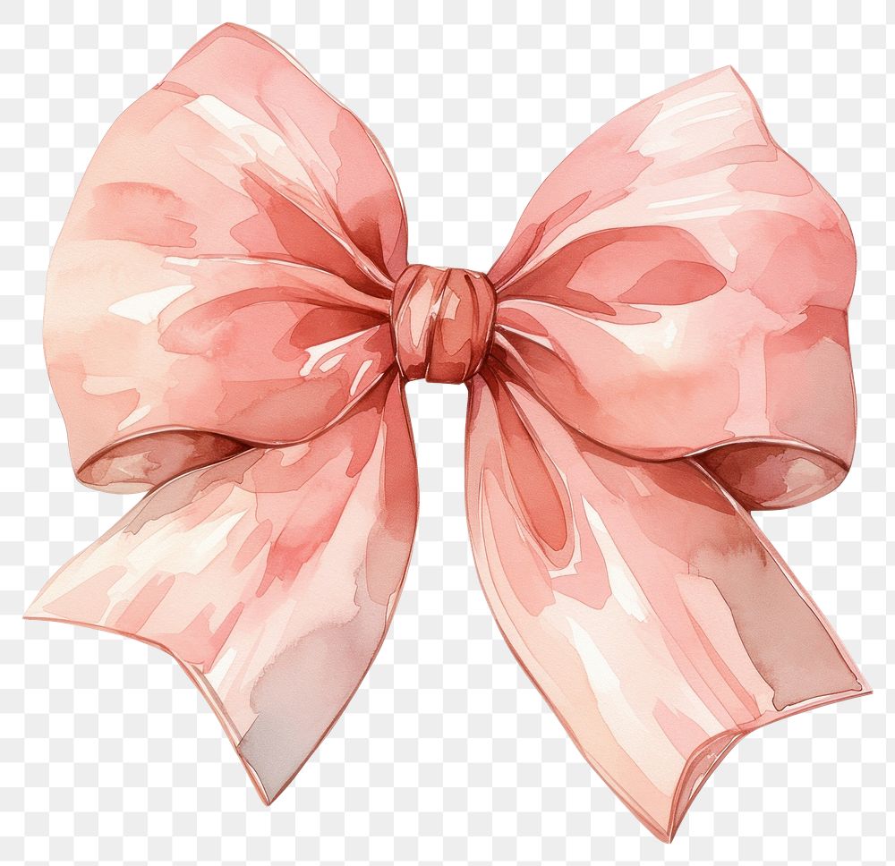 PNG Elegant pink watercolor bow | Free PNG - rawpixel