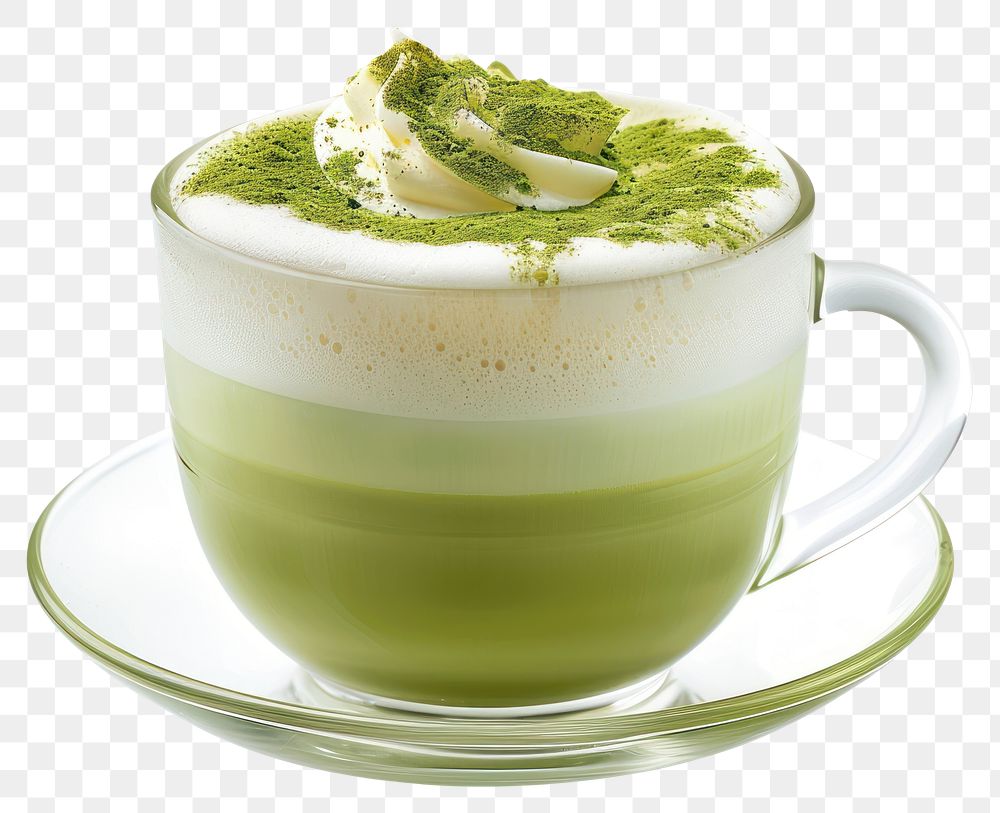 PNG Creamy matcha latte foam | Premium PNG - rawpixel
