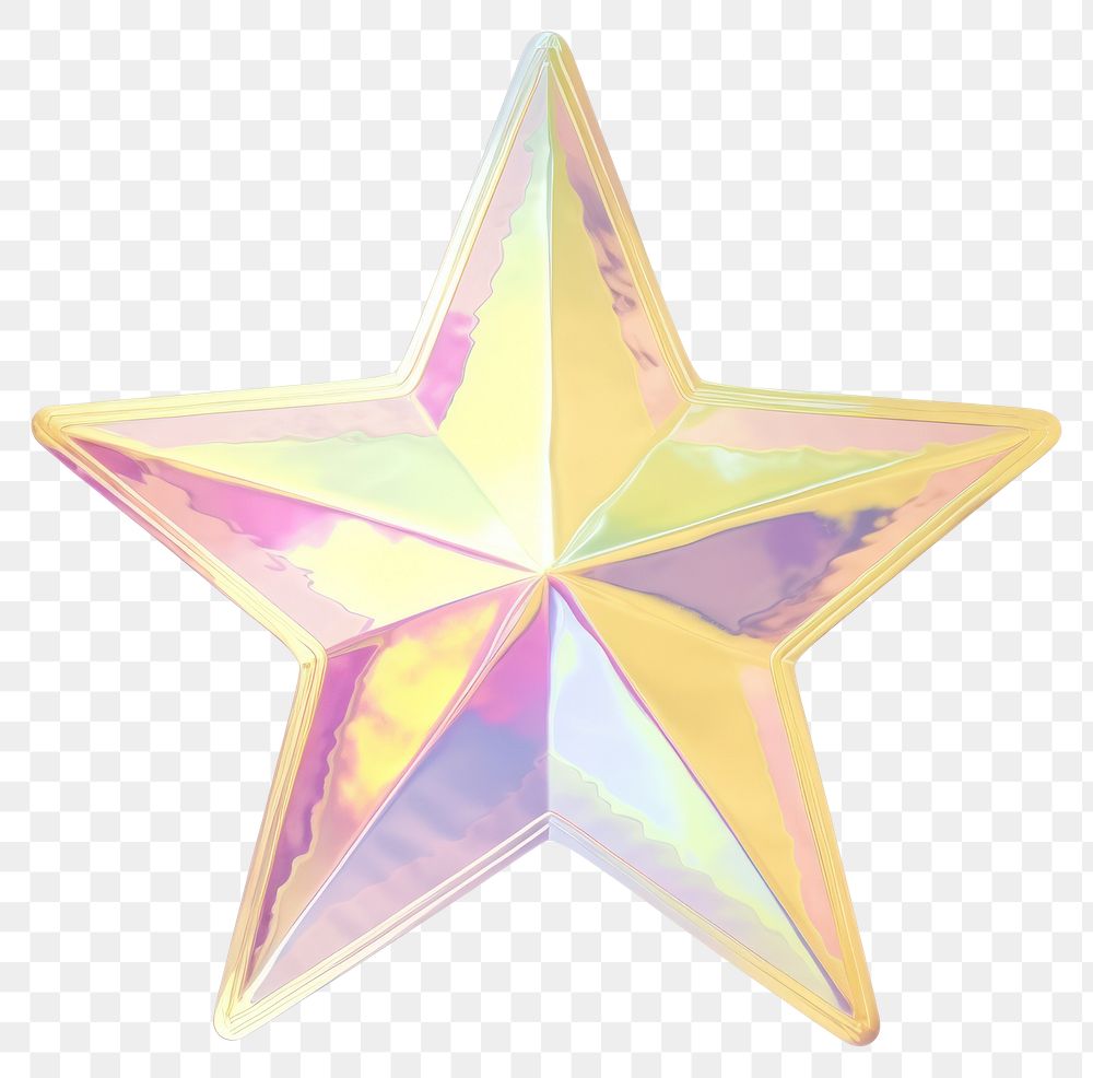 PNG Holographic star-shaped decorative object | Free PNG - rawpixel