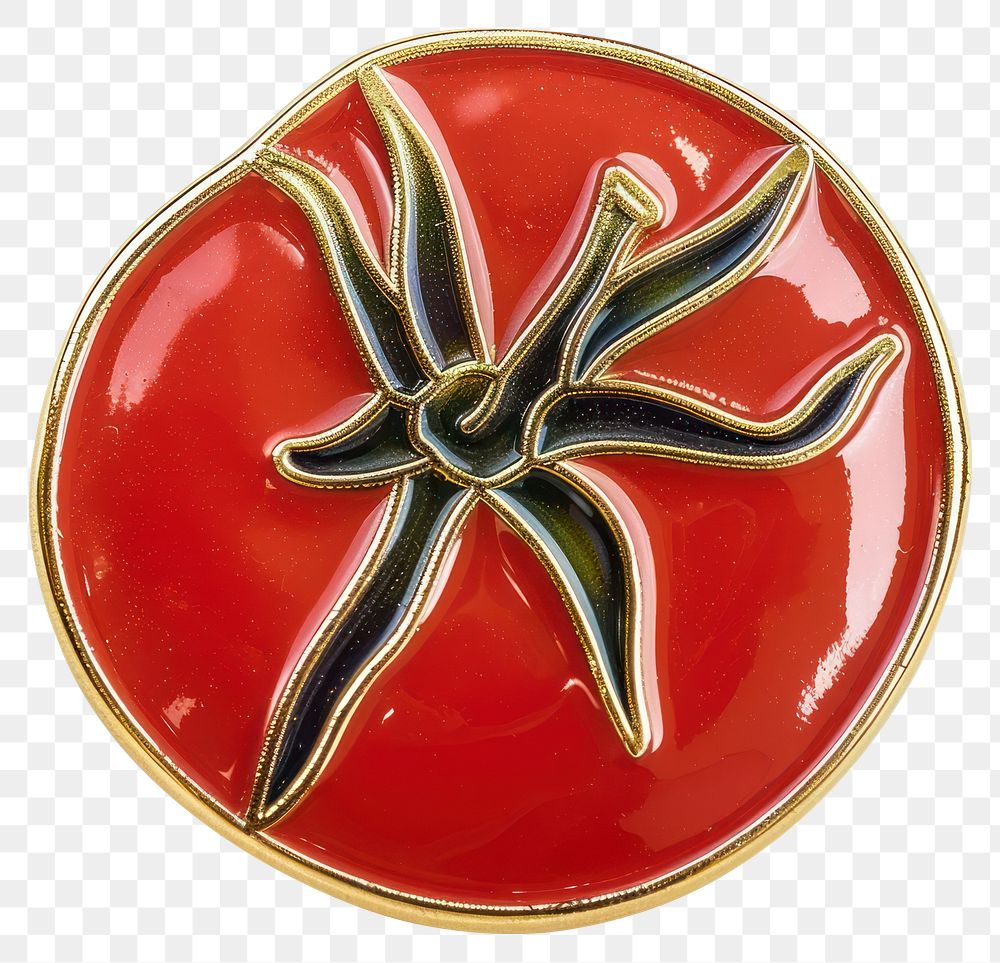 Shiny tomato pin accessory | Free PNG - rawpixel