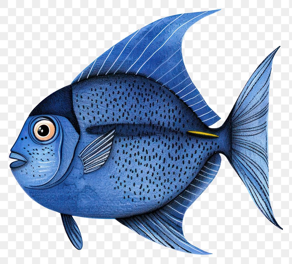 PNG Blue tang surgeonfish angelfish | Free PNG - rawpixel