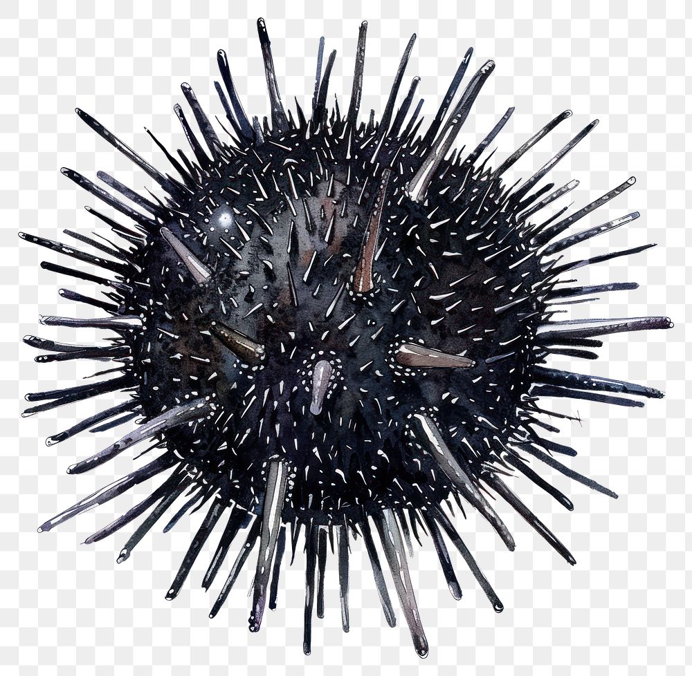 PNG Spiky sea urchin illustration | Free PNG - rawpixel