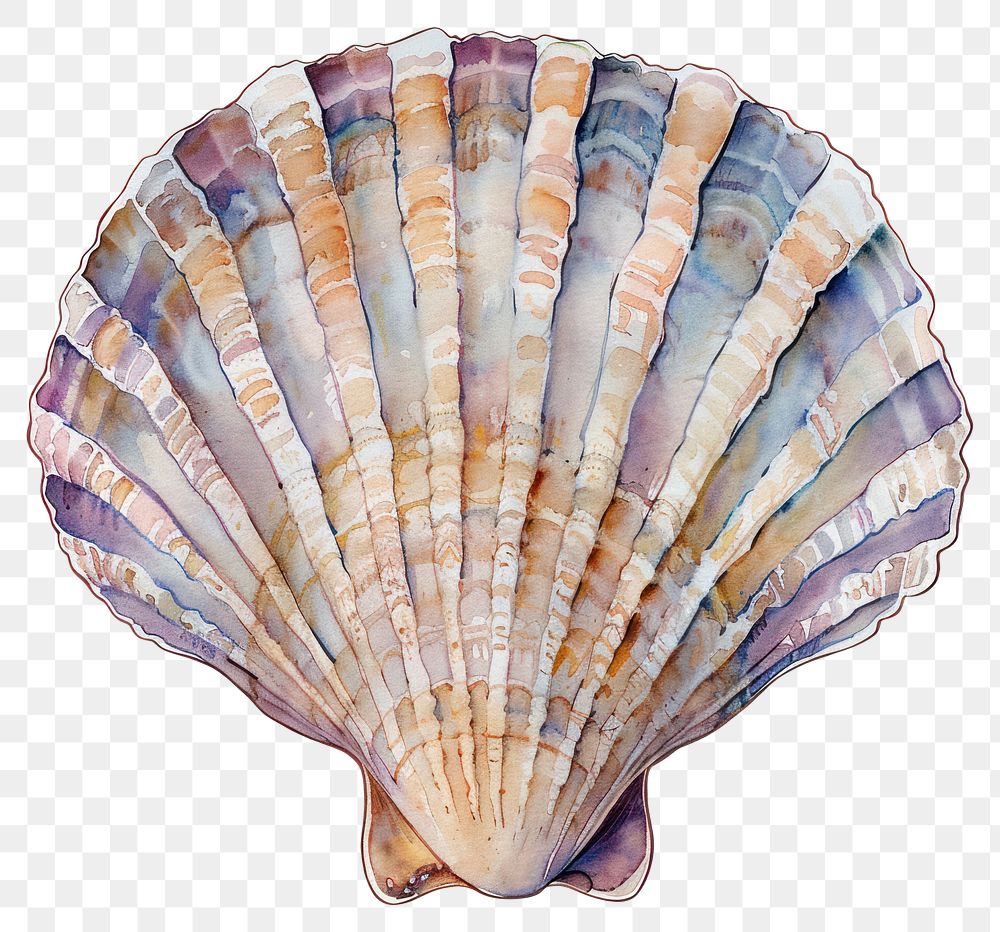 PNG Colorful watercolor seashell illustration | Free PNG - rawpixel