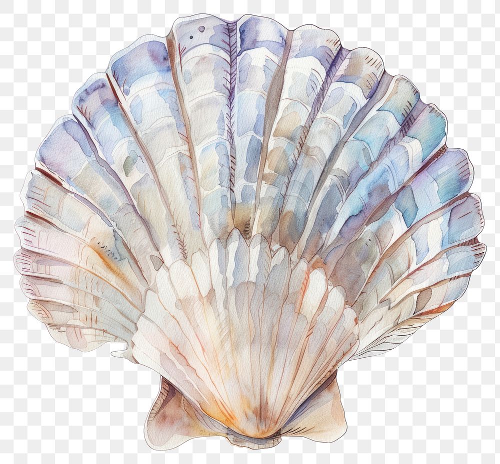 PNG Elegant watercolor seashell illustration | Premium PNG - rawpixel