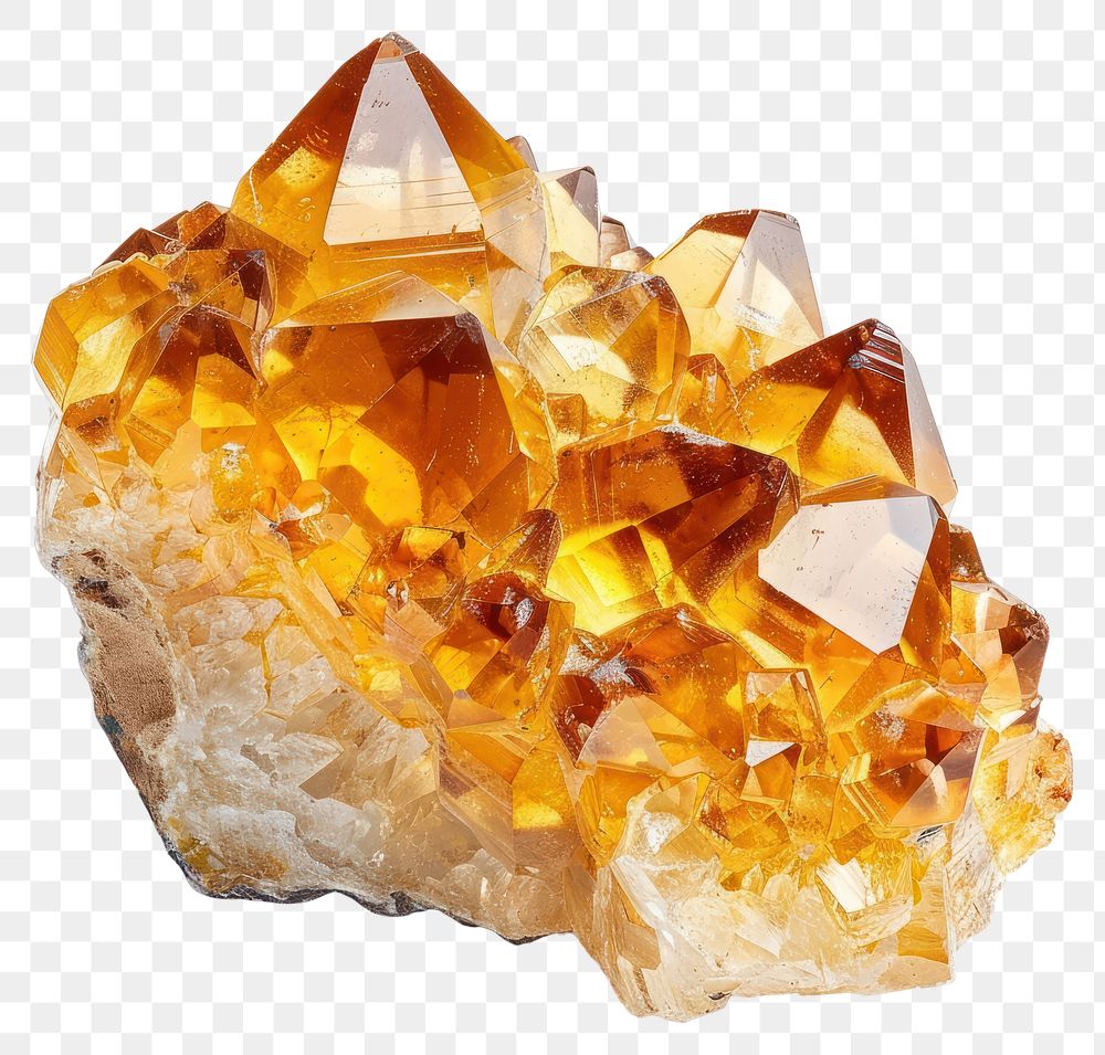 PNG Vibrant citrine crystal cluster | Premium PNG - rawpixel