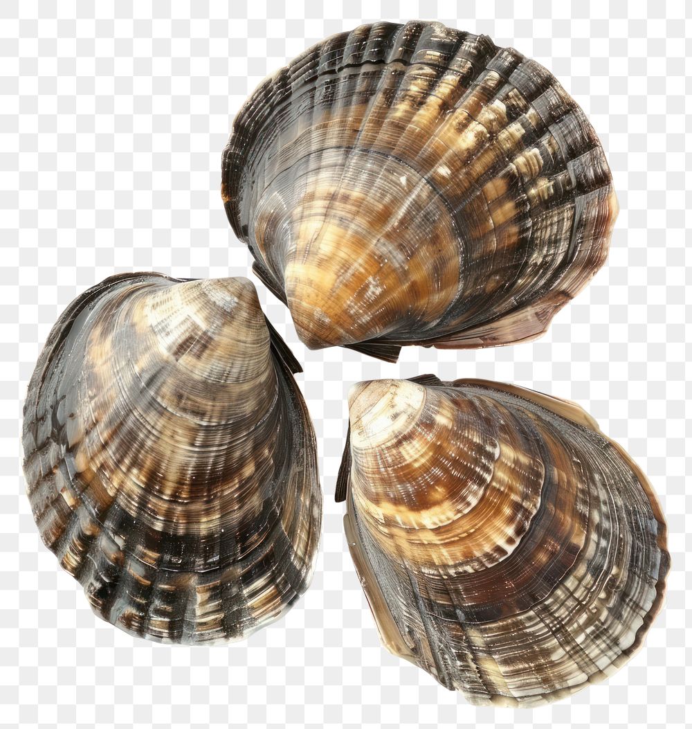 PNG Clams clam invertebrate seashell. | Free PNG - rawpixel