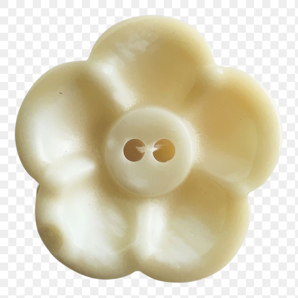 PNG Cream flower-shaped button | Free PNG - rawpixel