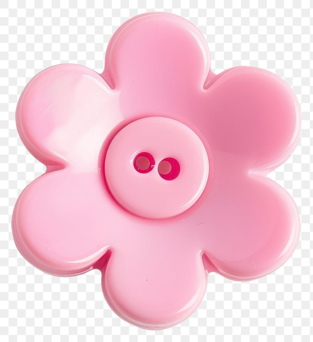 PNG Pink flower-shaped plastic button | Free PNG - rawpixel