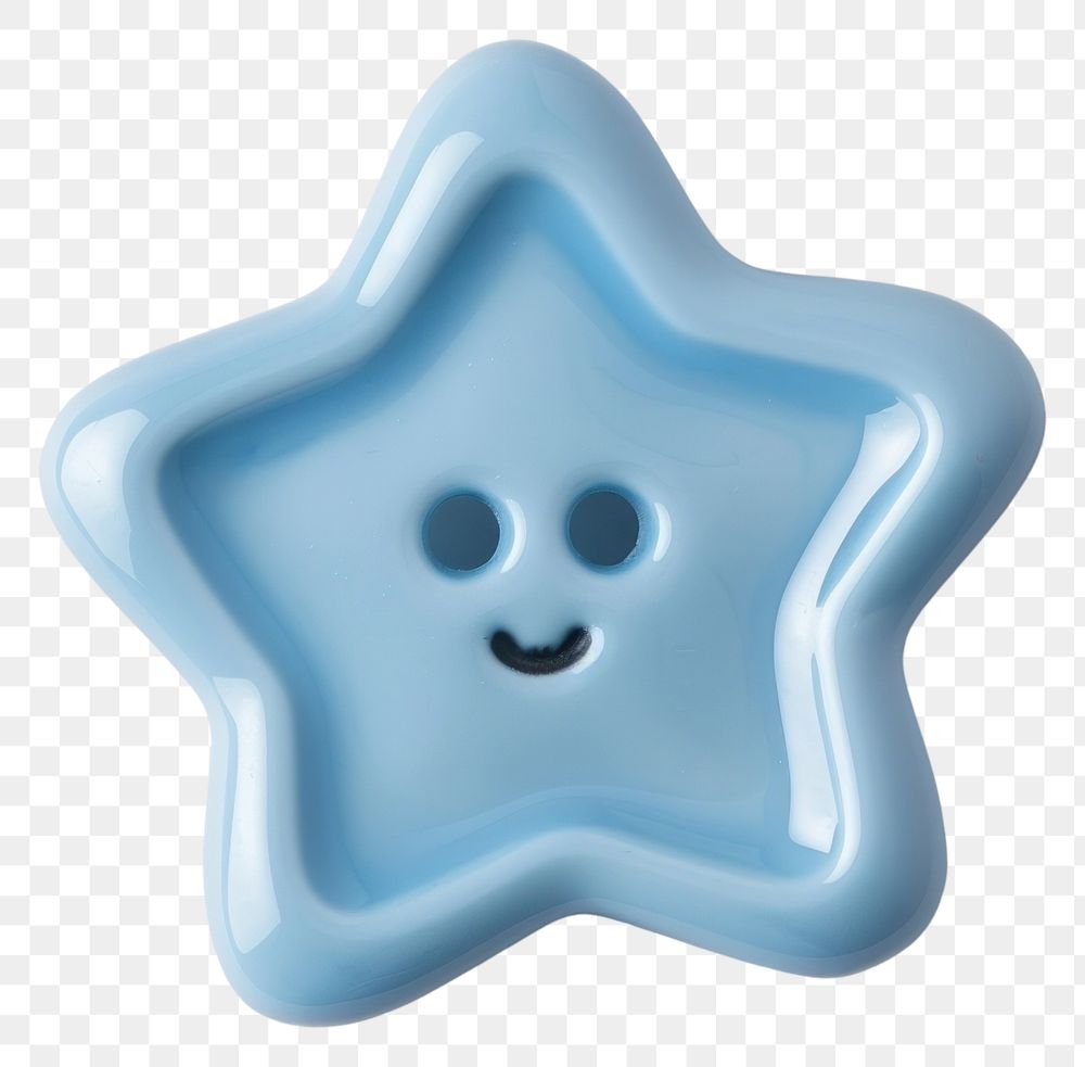 PNG Cute blue star button | Free PNG - rawpixel