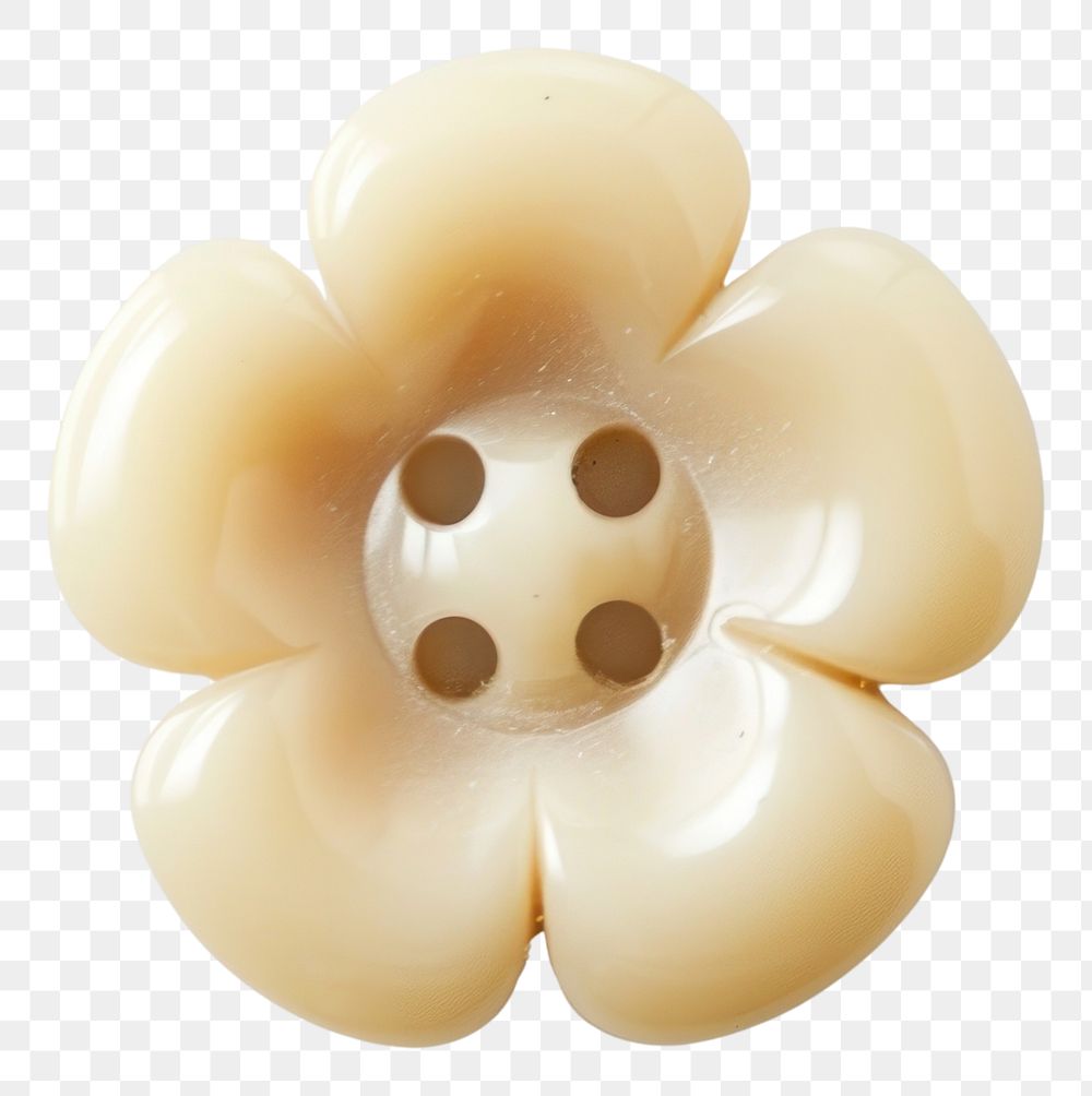 PNG Elegant flower-shaped button | Free PNG - rawpixel