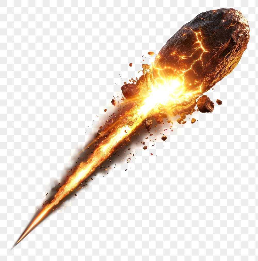 PNG Fiery meteor streaking space | Free PNG - rawpixel