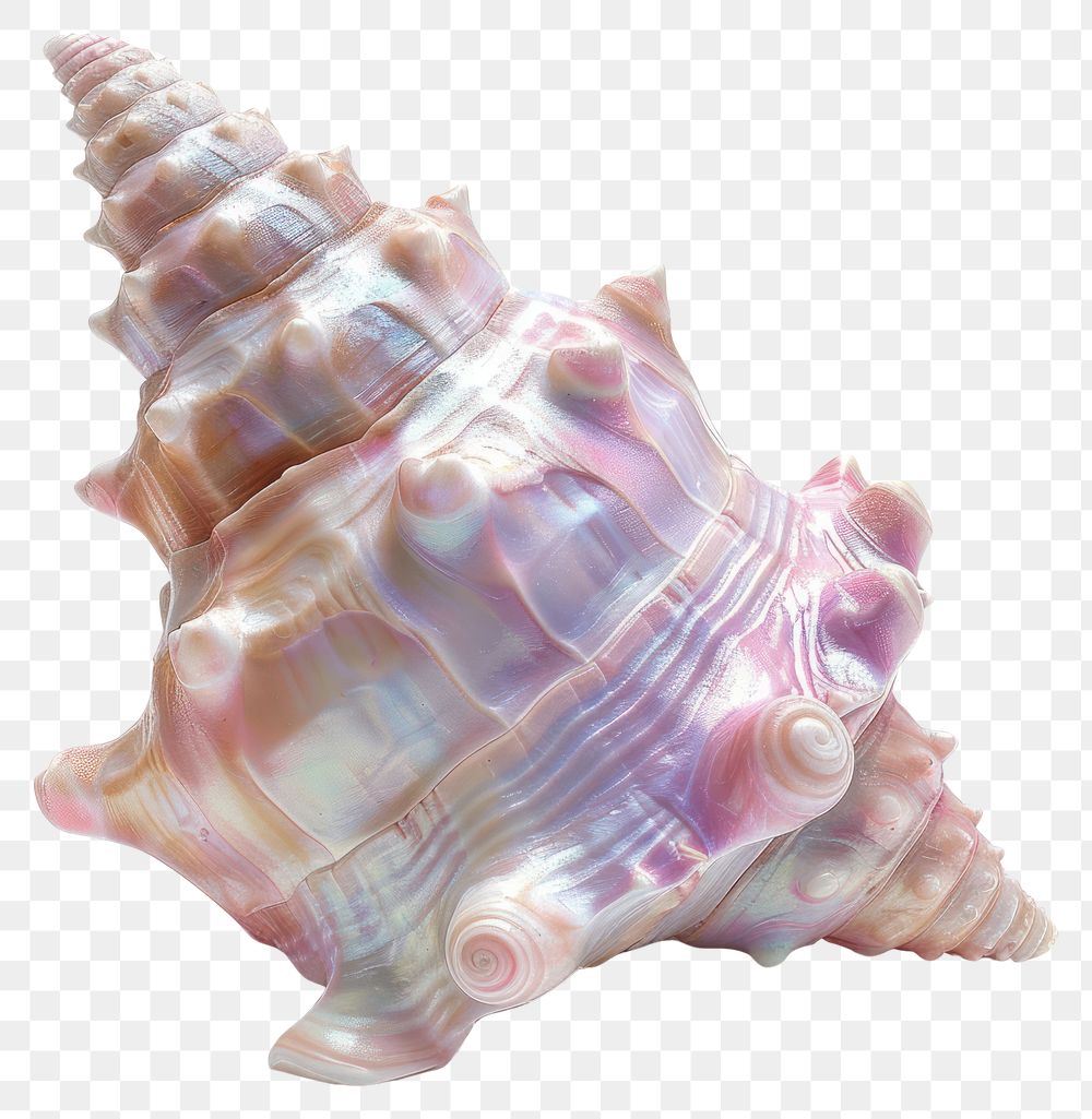 PNG Iridescent conch shell white | Premium PNG - rawpixel