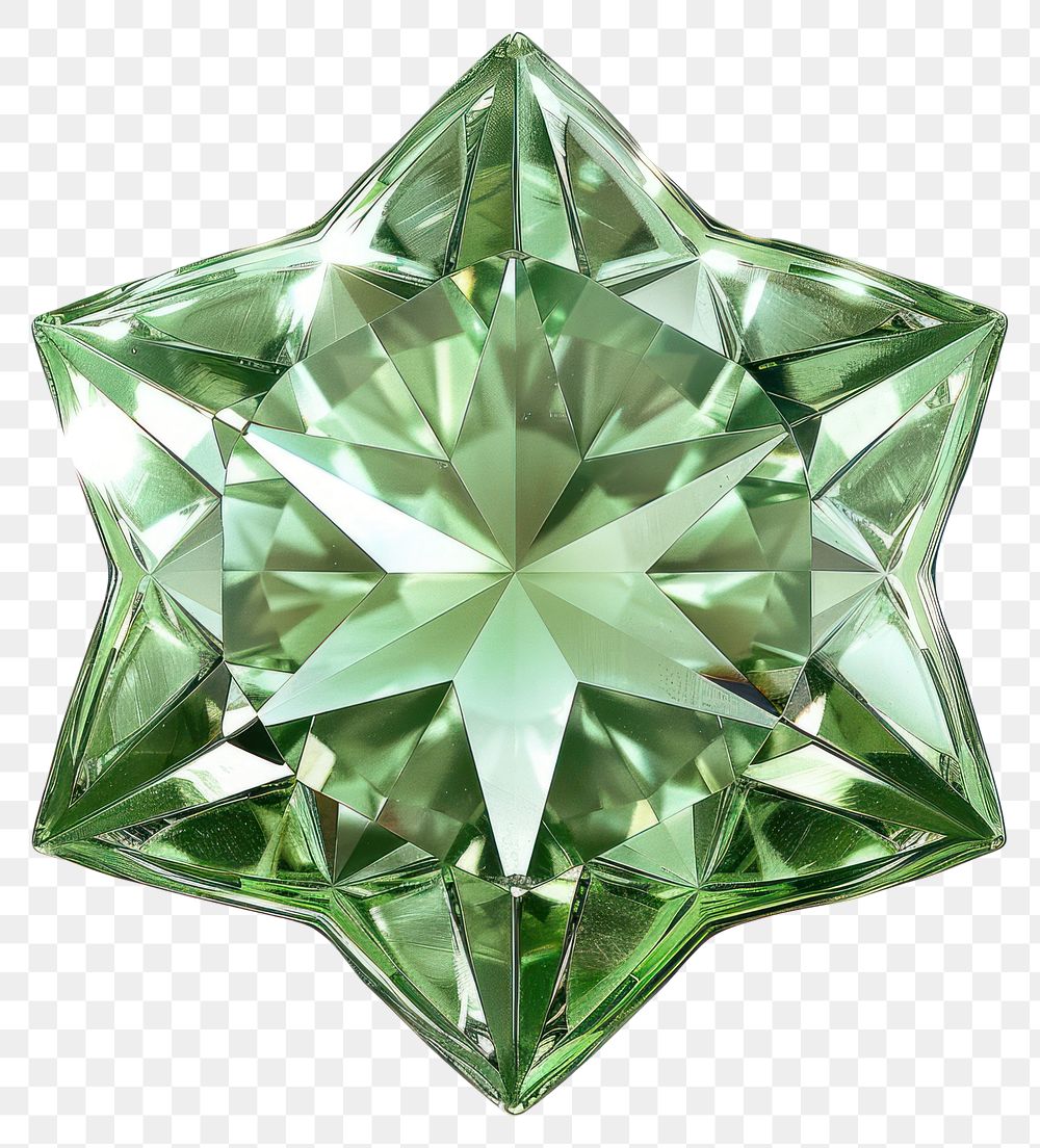 PNG Green star-shaped crystal gem | Free PNG - rawpixel