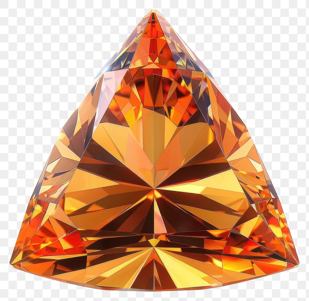 PNG Radiant orange triangular gemstone | Free PNG - rawpixel