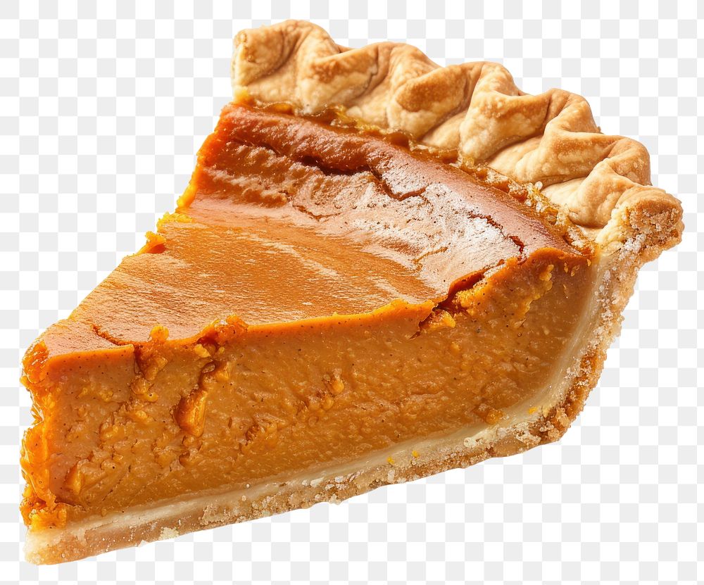 Delicious homemade pumpkin pie slice | Free PNG - rawpixel