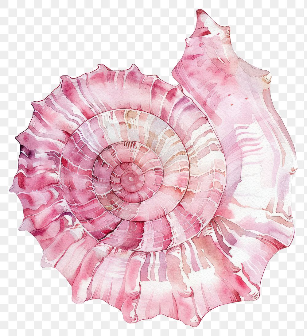PNG Pink sea shell invertebrate | Free PNG - rawpixel