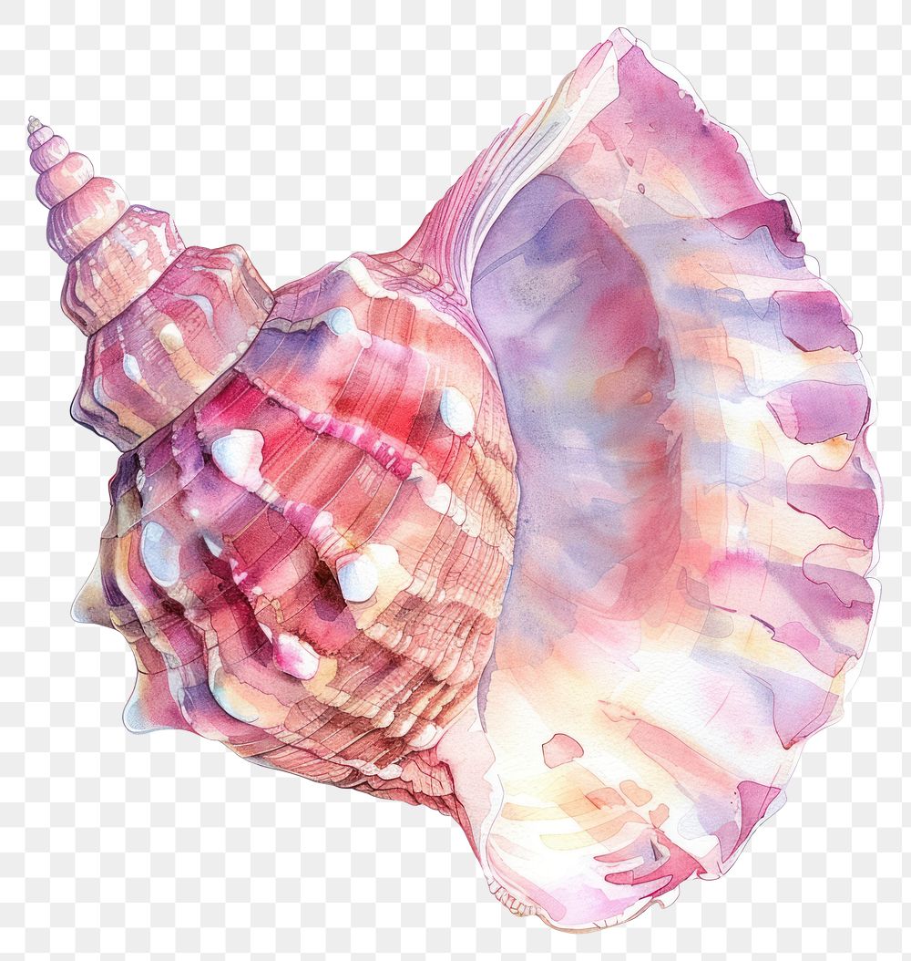 PNG Pink sea shell invertebrate | Premium PNG - rawpixel