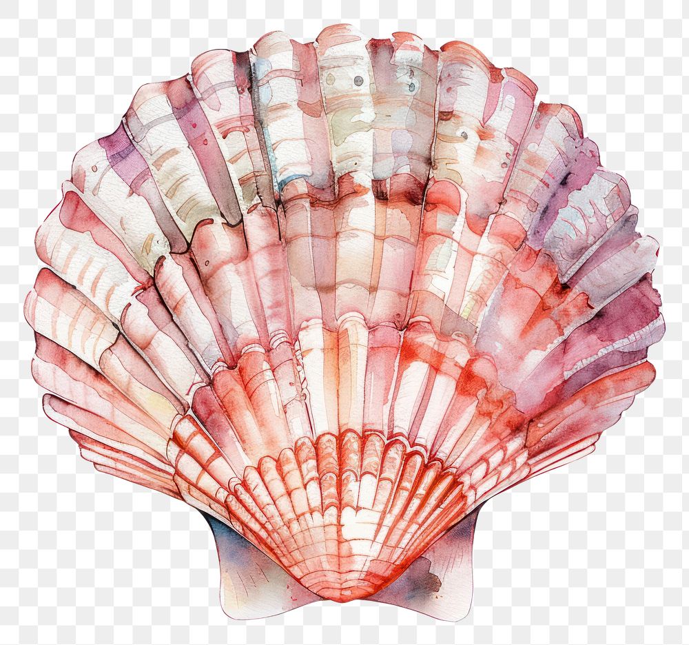 PNG Scallop Shell invertebrate seashell | Free PNG - rawpixel