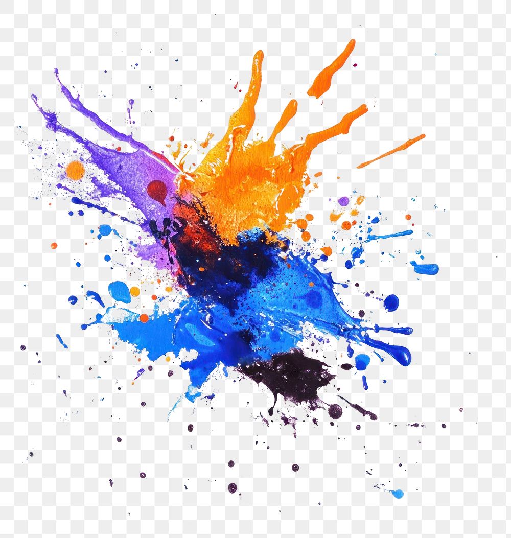 Spray paint splash abstract art | Free PNG - rawpixel
