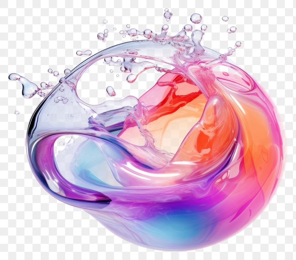 Clear gel splash abstract bubble | Free PNG - rawpixel
