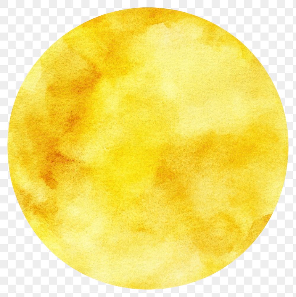 PNG Yellow watercolor circle texture | Free PNG - rawpixel