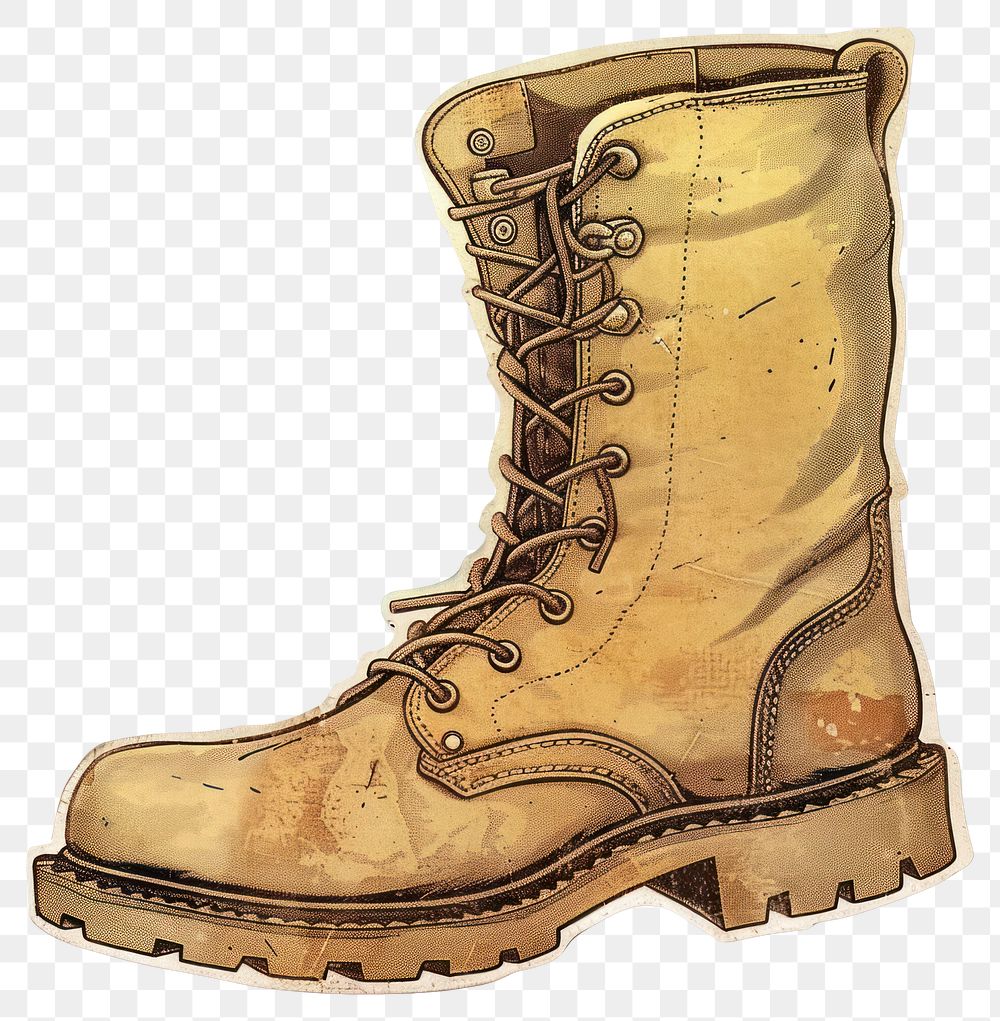 PNG Vintage rugged leather boot | Free PNG - rawpixel