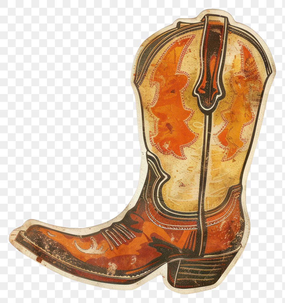 PNG Vintage western cowboy boot | Free PNG - rawpixel