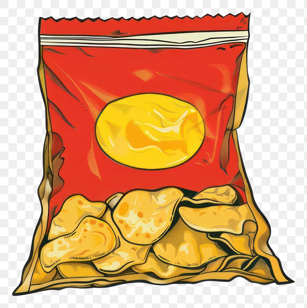 PNG Colorful snack packaging illustration | Free PNG - rawpixel