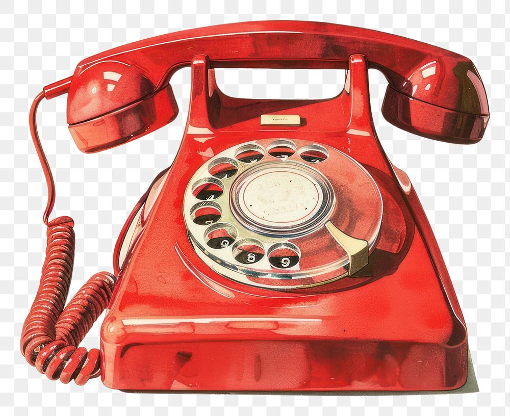 PNG Vintage red rotary dial | Free PNG - rawpixel