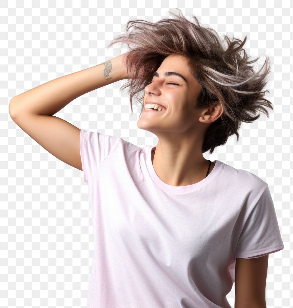 Happy trans smile head individuality. | Free PNG - rawpixel