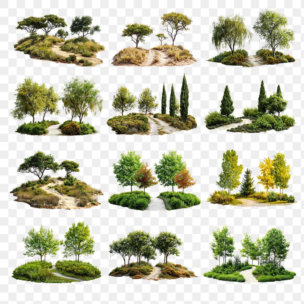 PNG park and trees element | Premium PNG - rawpixel