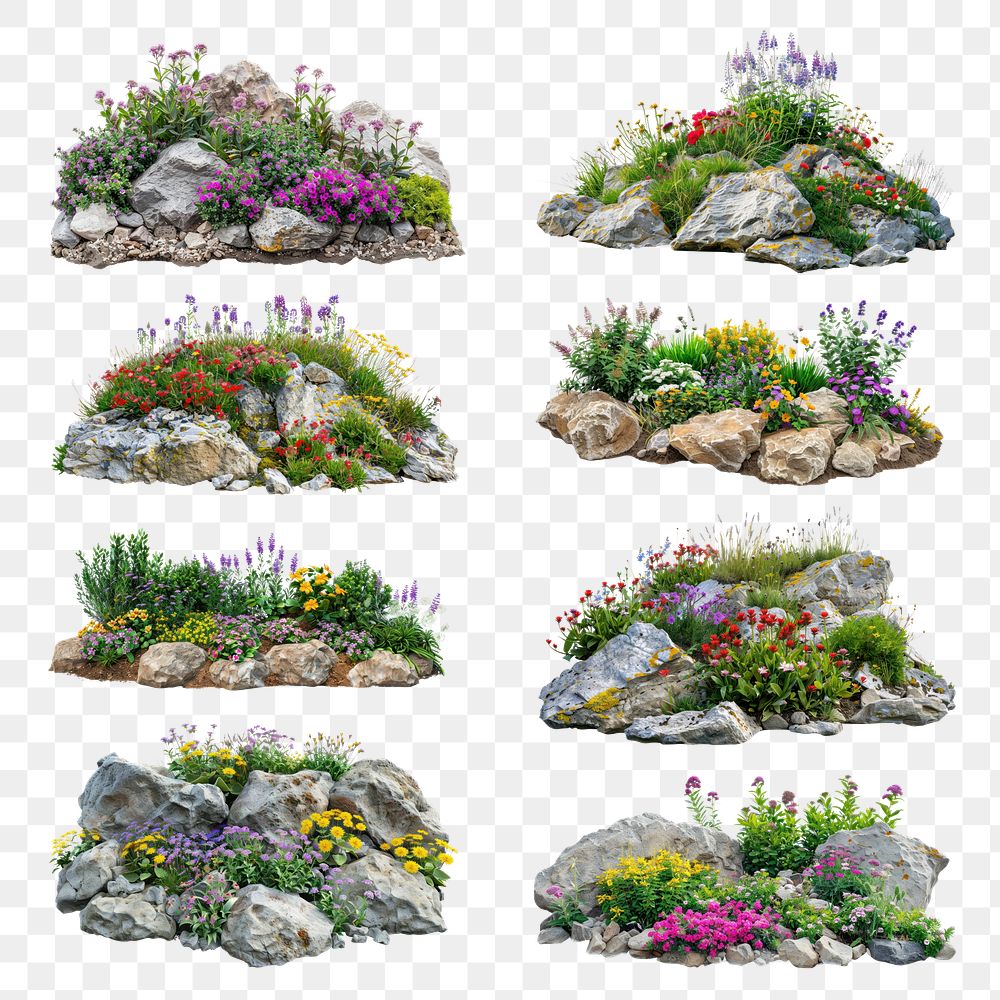 PNG Flower garden design element | Free PNG - rawpixel