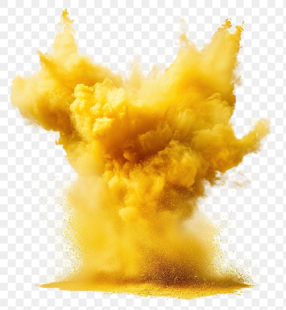 PNG Vibrant yellow powder explosion | Free PNG - rawpixel