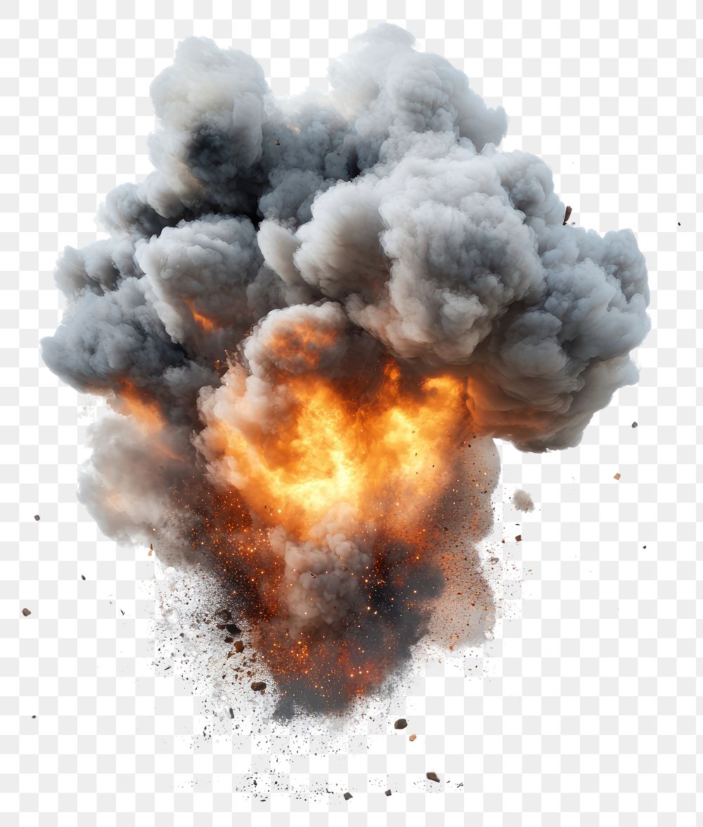 PNG Dramatic fiery explosion debris | Free PNG - rawpixel