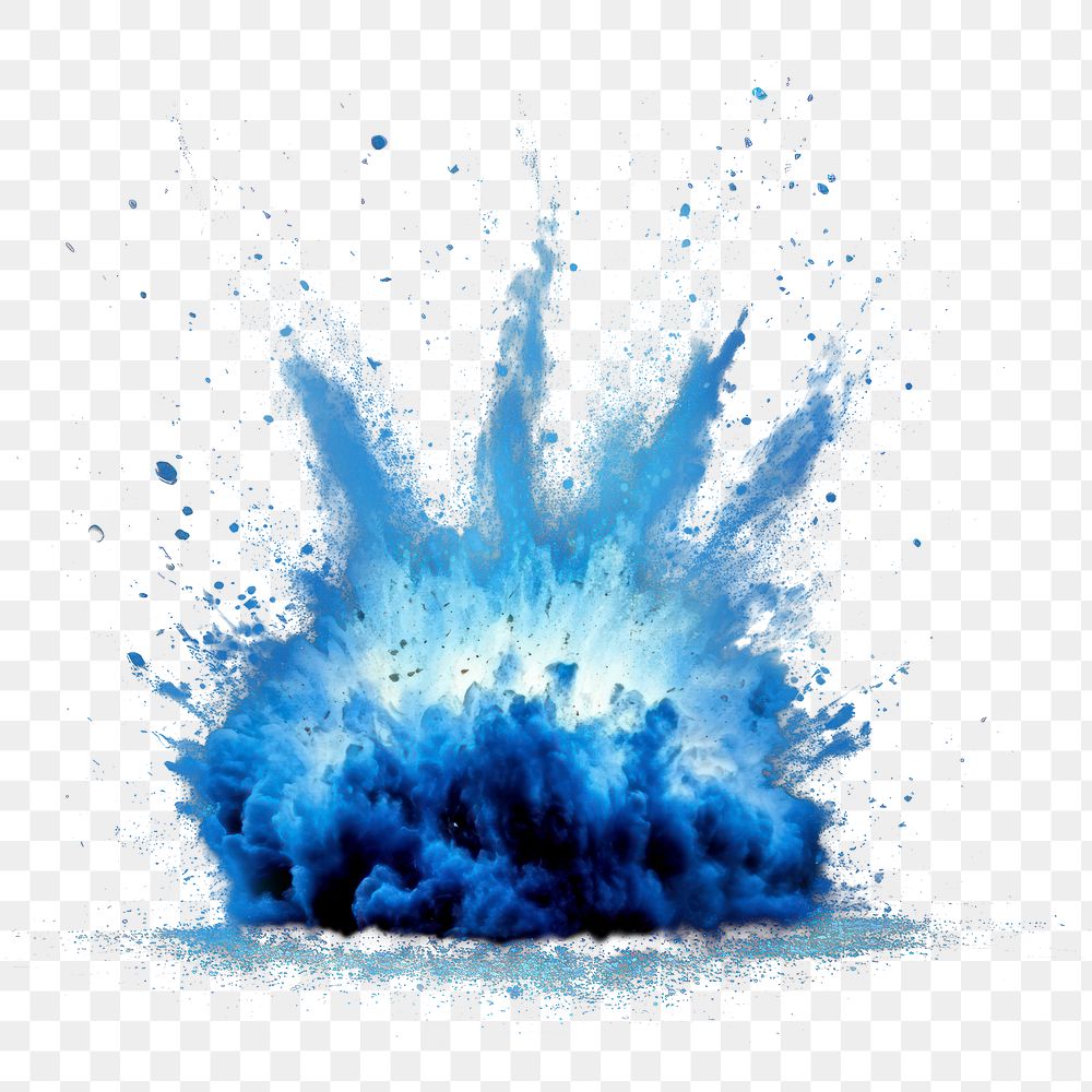PNG Vibrant blue explosion art | Free PNG - rawpixel