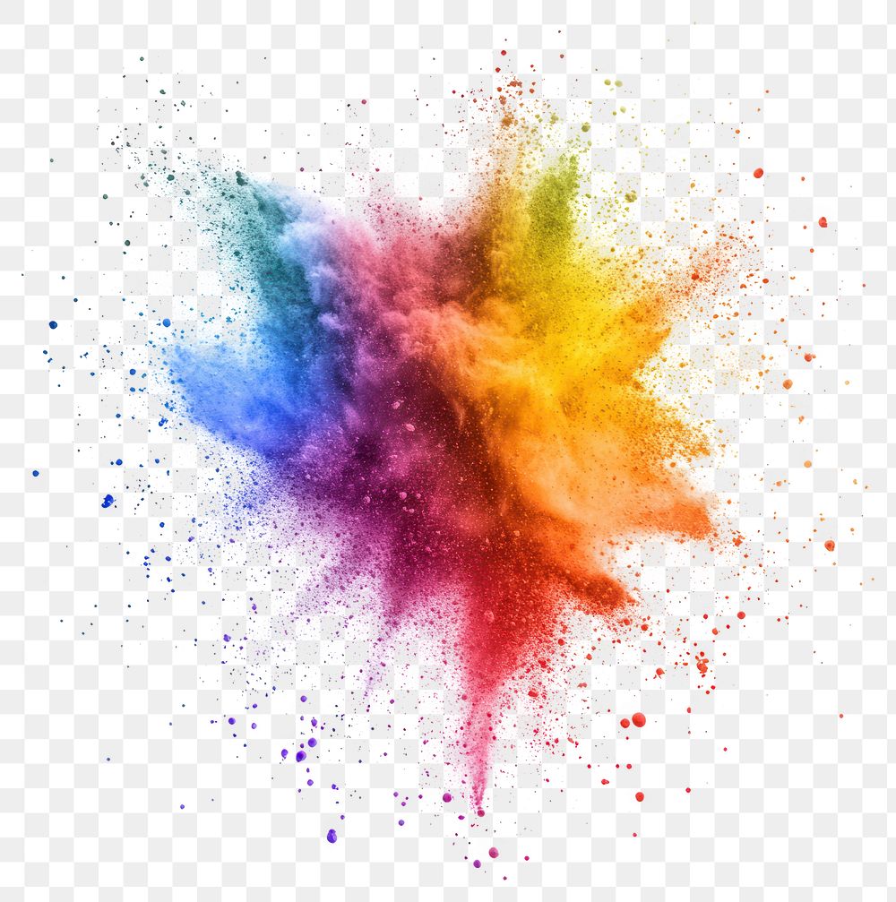 PNG Vibrant colorful powder explosion | Free PNG - rawpixel