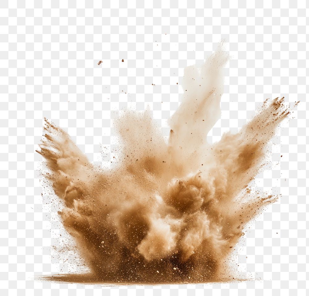 PNG Dynamic brown powder explosion | Free PNG - rawpixel